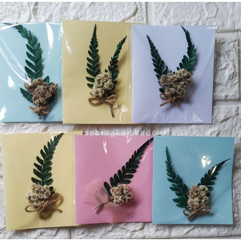 Jual Kartu Ucapan ( Greeting Card ) bunga kering | Shopee Indonesia