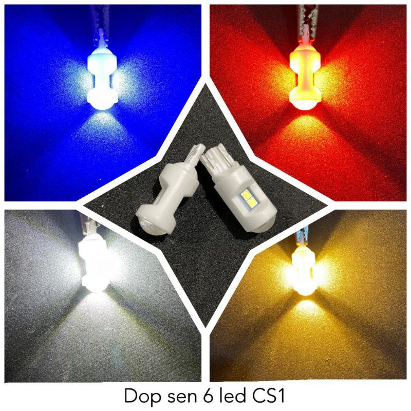 Jual Dop sen lampu kota LED 6 titik LED (merah, kuning, putih, dan biru ...