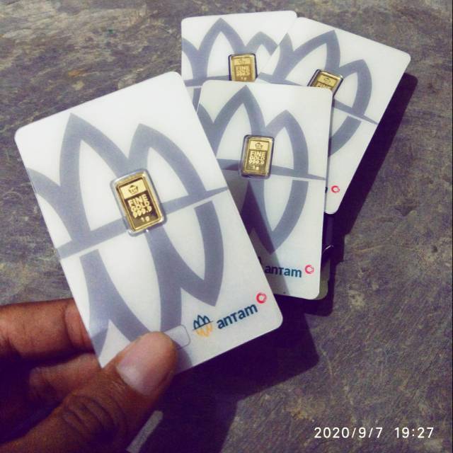 Jual Emas Logam Mulia Antam 1gr CertiEye 2020 Red Mark | Shopee Indonesia