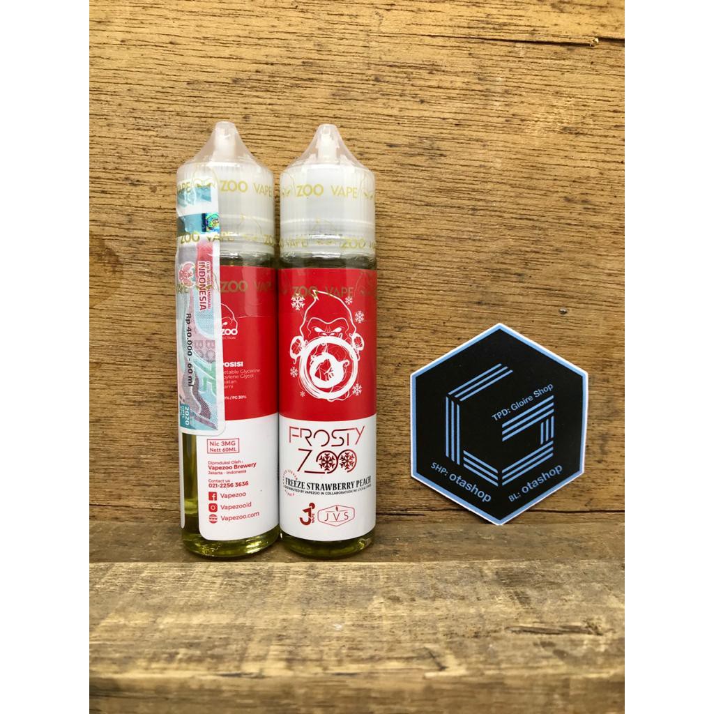 Jual Frosty Zoo Freeze Strawberry Peach by Vapezoo x JVS 60ml 3mg ...