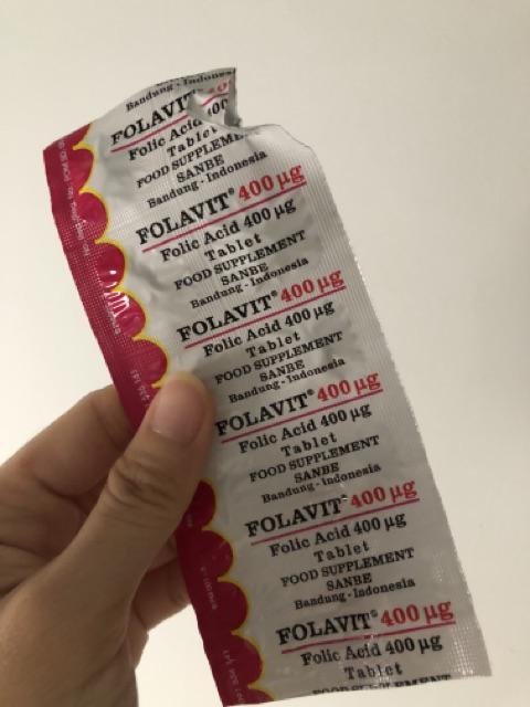 Folavit 400 mcg 1 strip isi 10 tablet - Folavit 1mg 1 strip isi 4 ...