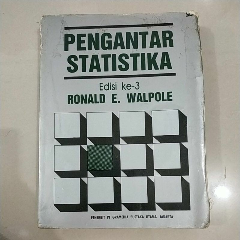 Jual Buku Pengantar Statistika Edisi ke 3 (Ronald E. Walpole) | Shopee ... Jual Buku Pengantar Statistika Edisi ke 3 (Ronald E. Walpole) | Shopee ...