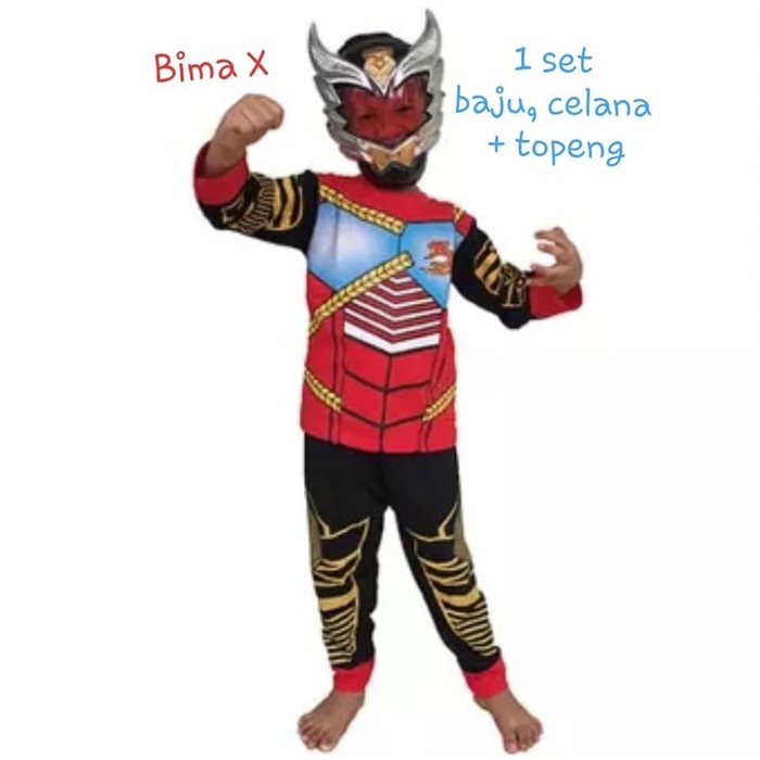 Jual ANAK-SUPERHERO-KOSTUM- BAJU ANAK KOSTUM TOPENG SUPERHERO BIMA X ...