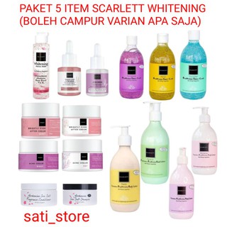 Jual PAKET SCARLETT WHITENING 5 ITEM (BEBAS CAMPUR VARIAN) | Shopee ...