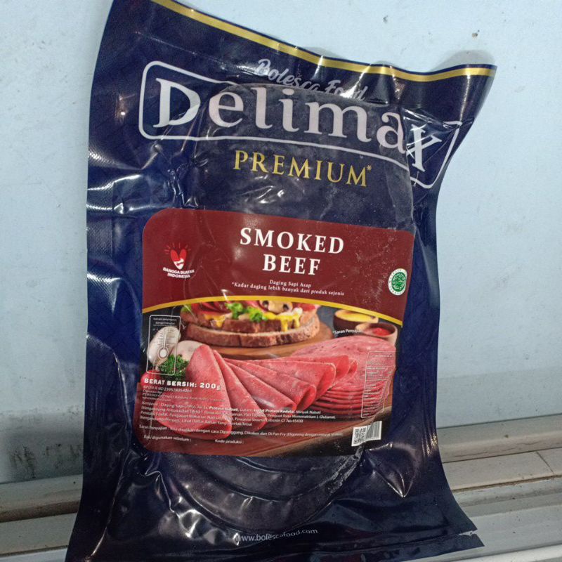 Jual Smoked beef Daging asap sapi Delimax 200 gr | Shopee Indonesia