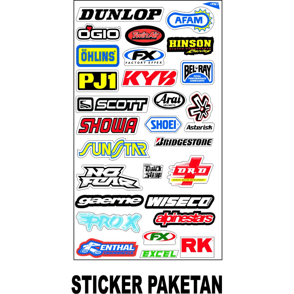Jual STICKER MOTOR-STICKER MEREK STICKER PRINT STICKER LOGO | Shopee ...