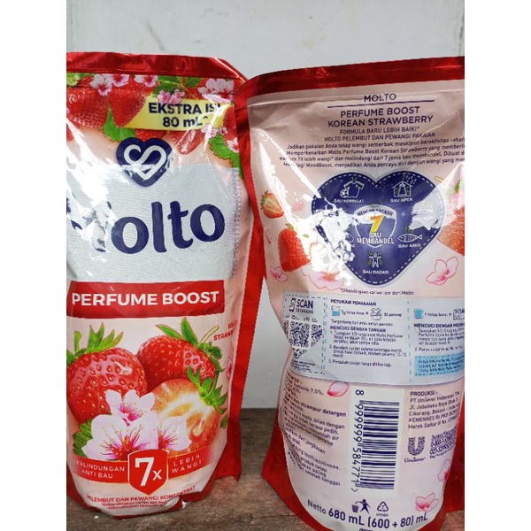 Jual Molto Korean stawberry 600ml+80ml | Shopee Indonesia