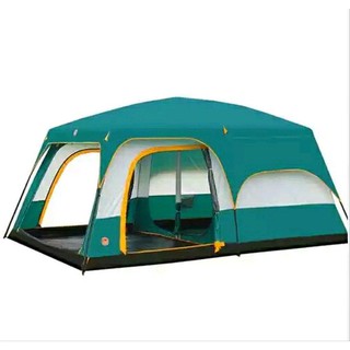 TENDA KEMPING KELUARGA "CAMEL" KAPASITAS 10-12 ORANG DOUBLE LAYER ...