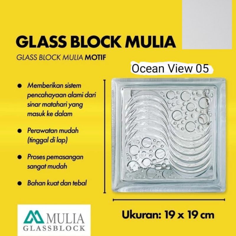 Jual KACA BLOCK / GLASS BLOCK MULIA OCEAN VIEW / VESTA / TRUNTUM ...