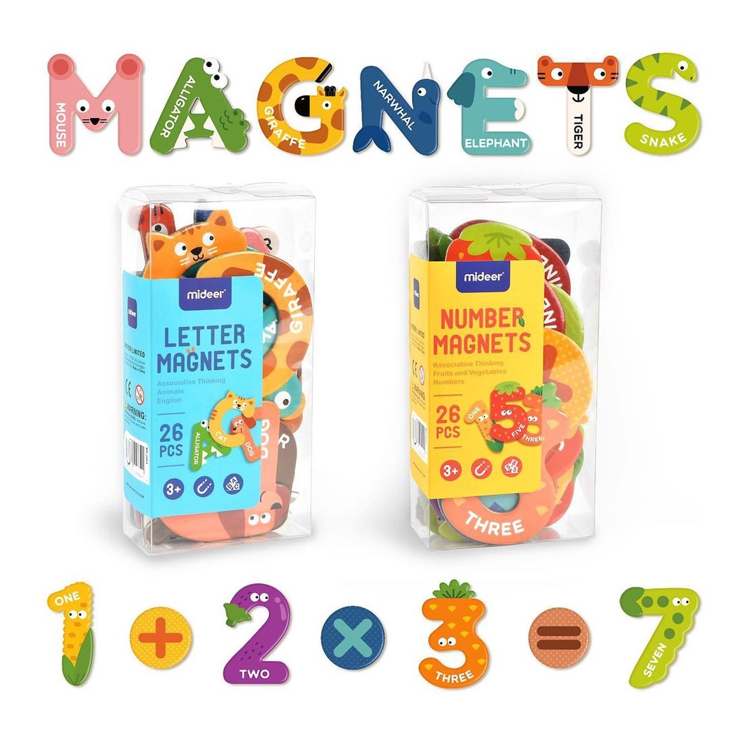 Jual Mideer Letter Magnet Huruf and Number Magnets UMUR 3+ | Kado ...