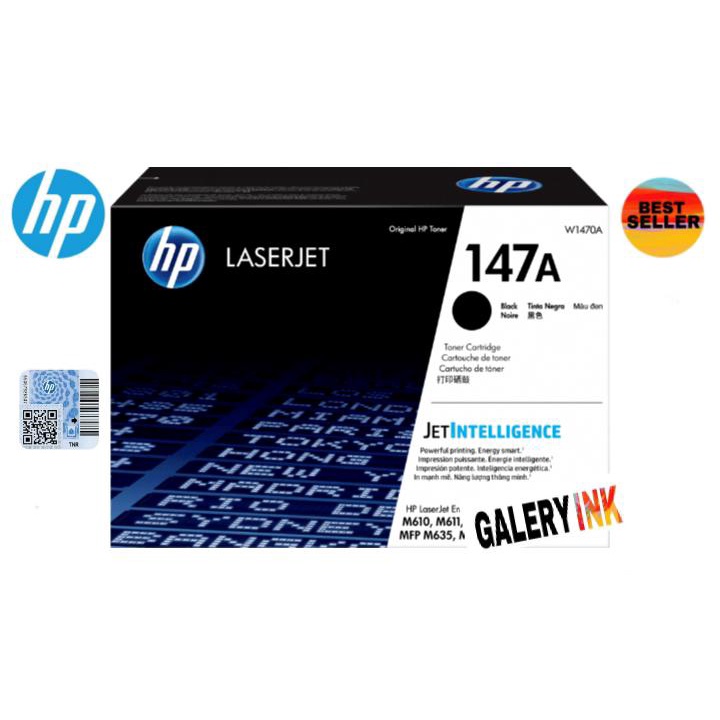 Jual HP 147A Black Original Laserjet Toner Cartridge (W1470A) | Shopee ...