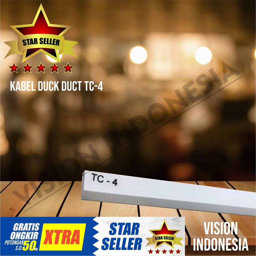 Jual Kabel Duck Duct TC-4 Satu Meter Ducting Cable Potector Tray TC4 ...