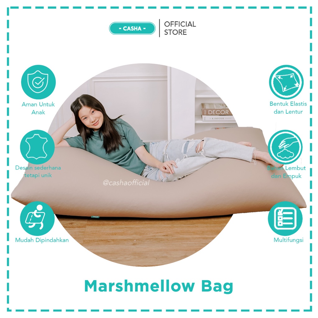 Jual CASHA Marshmallow Bag - Bantal Lantai Besar - Kursi Duduk - Bean ...