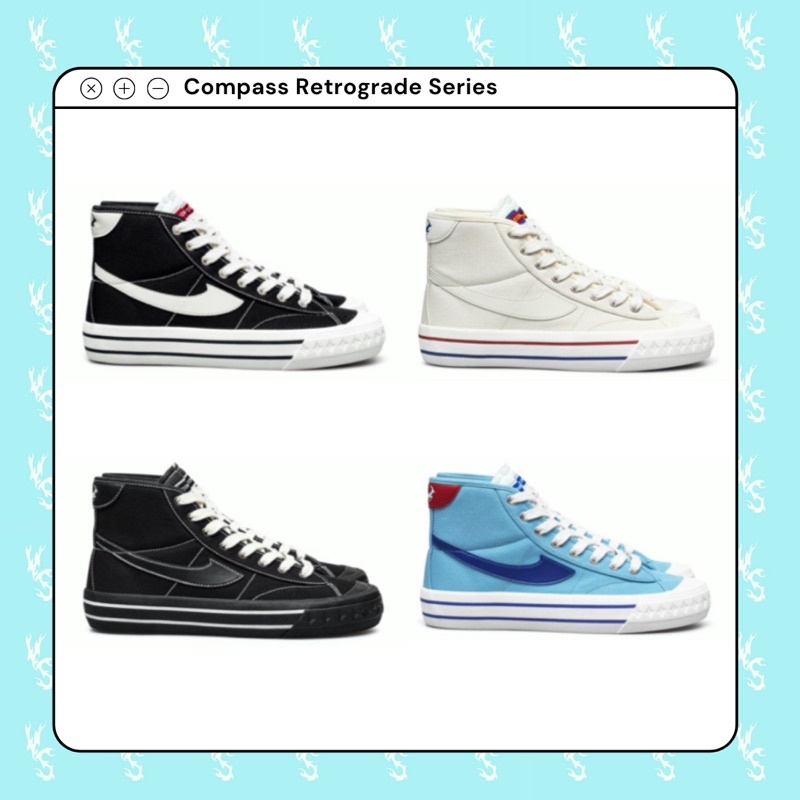 Jual Compass Retrograde Hi Decon Black White | Cream | Double Black ...