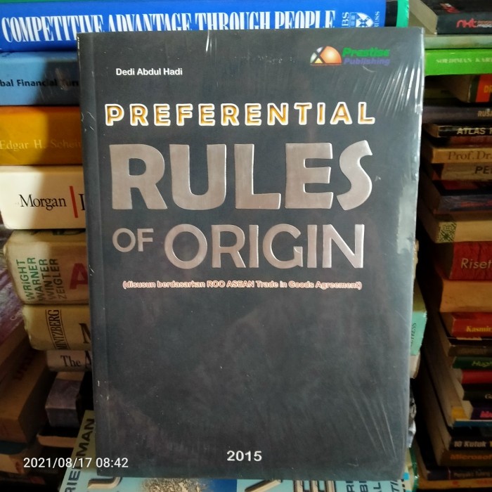 Jual ORI PREFERENTIAL RULES OF ORIGIN DEDI ABDUL HADI | Shopee Indonesia