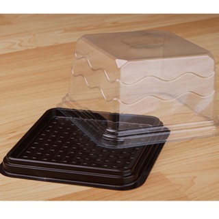 Jual Tray Mika Plastik Tart Kotak (isi 50set) Ukuran 11 x 11 / CT 11 ...
