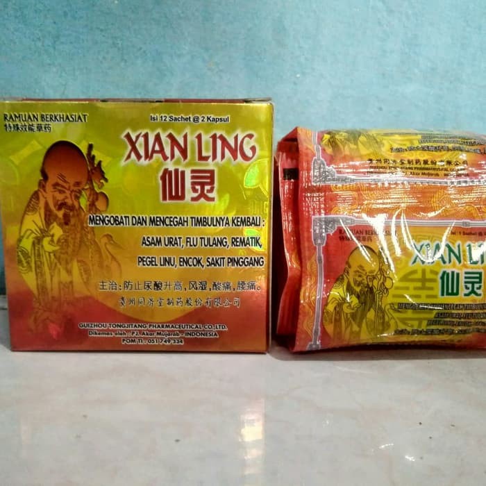Jual XIAN LING - Kapsul Pegel Linu, Encok, Reumatik, Asam Urat (1 Box ...