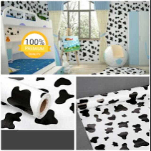 Jual Special Harga Grosir Wallpaper Sticker Dinding Motif Kulit Sapi ...