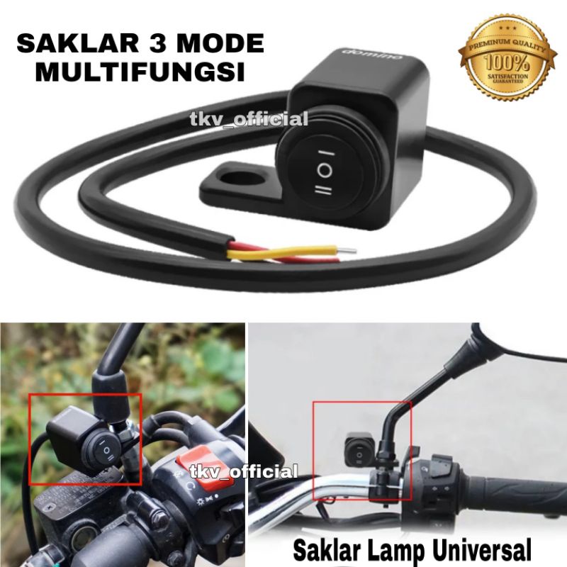 Jual SAKLAR LAMPU ON OFF 3 MODE/SAKLAR LAMPU MOTOR/TOMBOL LAMPU MOTOR ... Jual SAKLAR LAMPU ON OFF 3 MODE/SAKLAR LAMPU MOTOR/TOMBOL LAMPU MOTOR ...