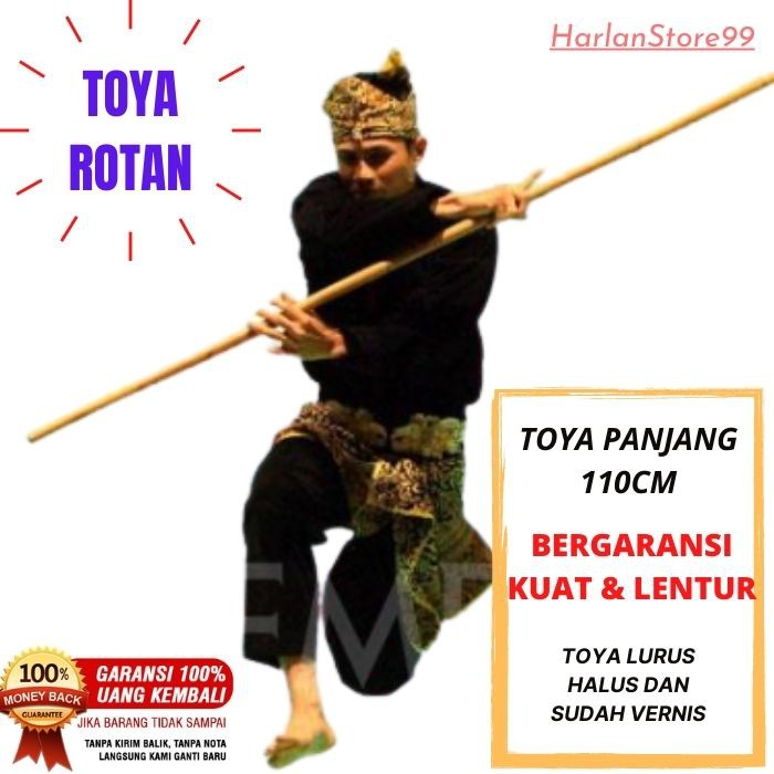 Jual TOYA ROTAN 110CM - STIK ROTAN - TOYA PENCAK SILAT - TONGKAT ROTAN ...