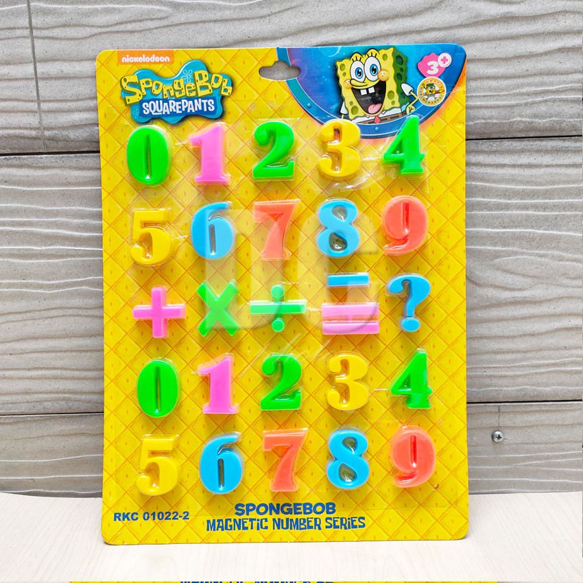 Spongebob Magnetic Number Series Mainan Edukasi Mengenal Angka Magnet ...