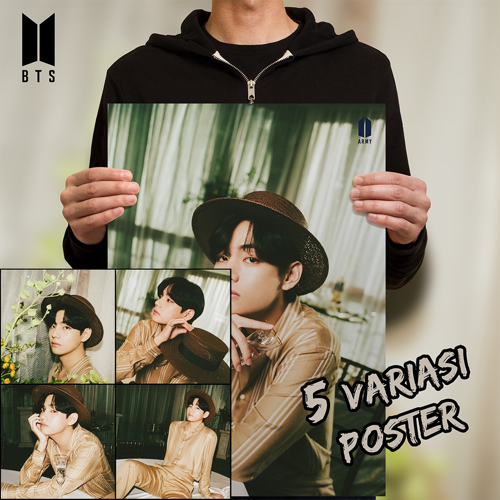 Jual Poster BTS SUITE LIFE PHOTO V (Black Ver) Size A3+ Ultra HD ...