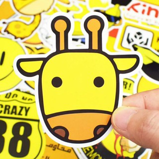 Jual Sticker Stiker Kuning Yellow Imut Lucu Hewan Animal Kartun 50 Pcs ...