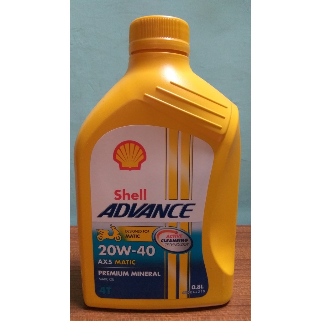 Jual Oli Shell Advance AX5 Matic 20 - 40 800ML Indonesia|Shopee Indonesia