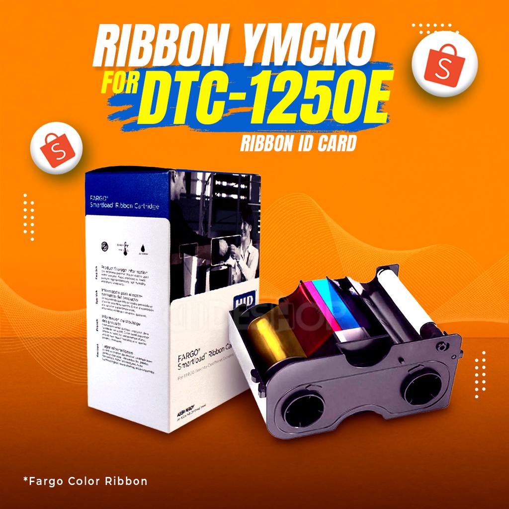 Jual Ribbon Warna Fargo DTC 1250e C50 YMCKO Part Number : 045500 Cetak ...