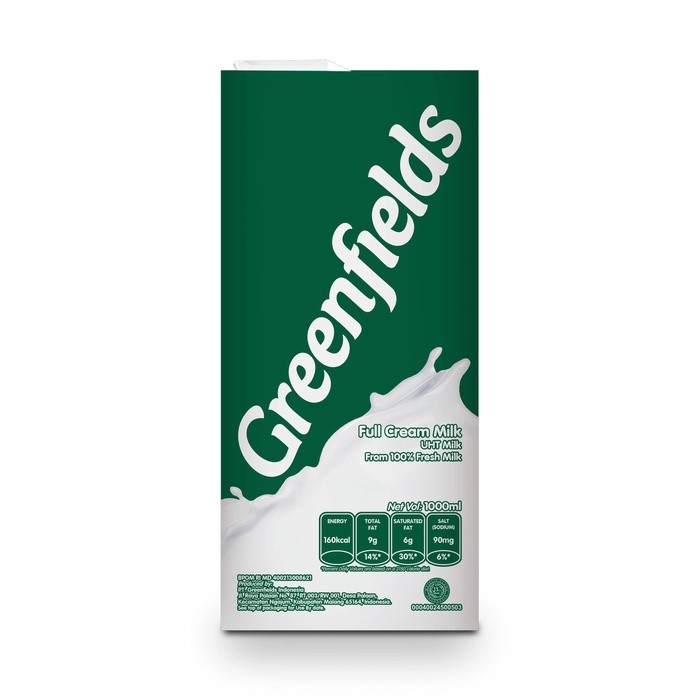 Jual Greenfields SUSU UHT FULL CREAM 1 LTR | Shopee Indonesia