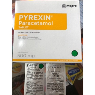 Jual Pyrexin Tablet Obat Demam Meriang Sakit Kepala Pereda Nyeri Sakit ...