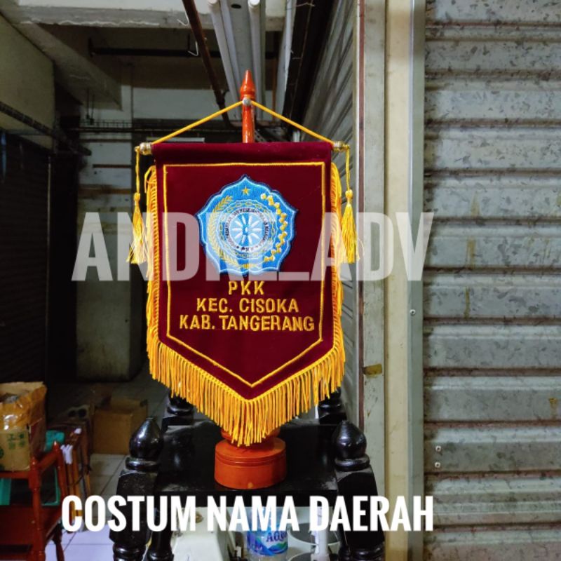 Jual bendera vandel PKK 1set sama tiang kayu meja | Shopee Indonesia