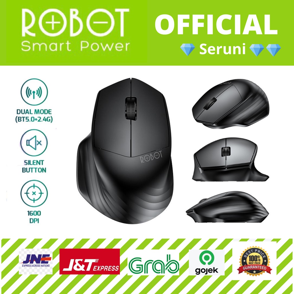 Jual (SERUNI) MOUSE ROBOT M350 BLUETOOTH & WIRELESS 2.4G MULTI-MODE ...