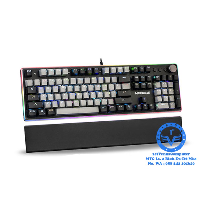 Jual KEYBOARD GAMING MECHA NYK OPTIC DUAL TONE KX1000 / KBG06-NYK ...