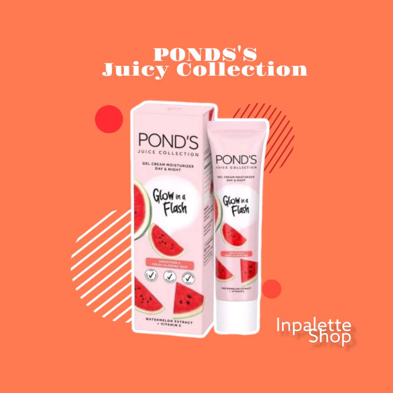 Jual Ponds juice collection gel cream watermelon moisturizer 20gr ...