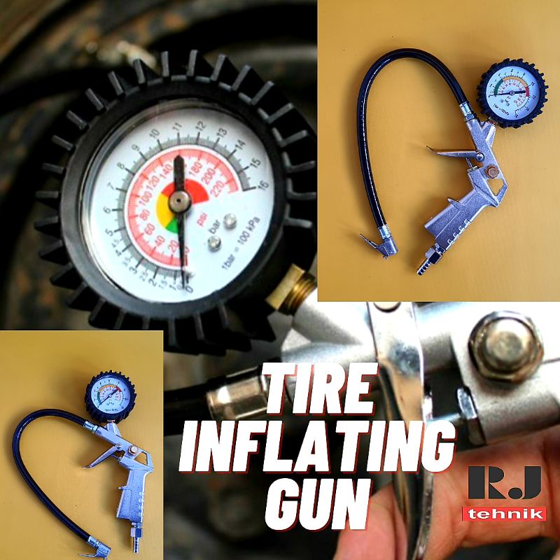 Jual Alat Pompa Isi Angin Ban Meter Ukur Tekanan Tire Inflating Gun ...