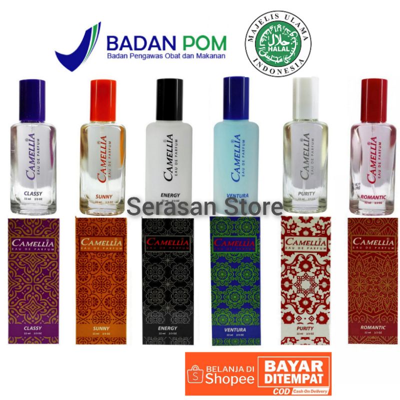 Jual CAMELLIA EDP 22 ML/PARFUM CAMELIA 22ML/PARFUM WANITA TAHAN LAMA ...