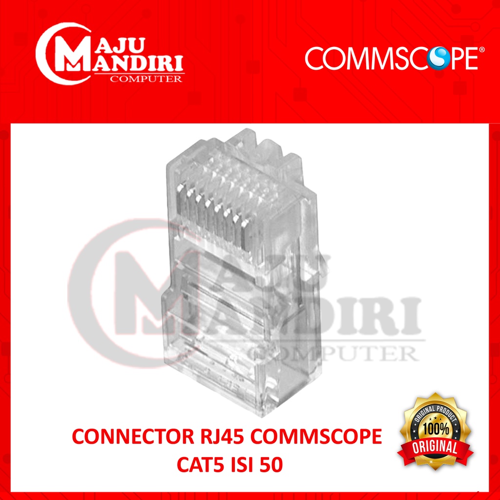 Jual CONNECTOR RJ45 AMP COMMSCOPE (PER PACK) | Shopee Indonesia
