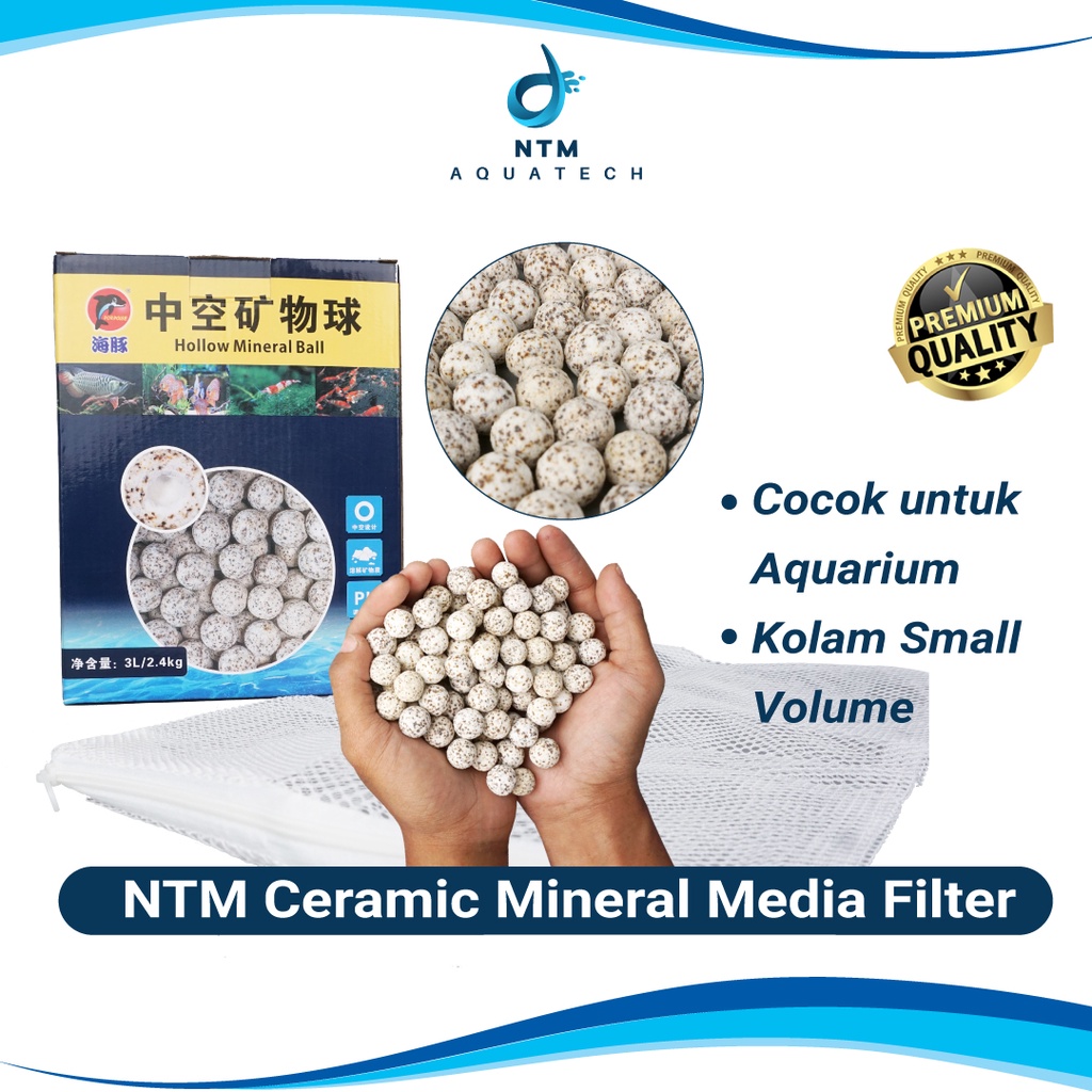 Jual NTM Ceramic Mineral Media Filter Biologis Kolam / Aquarium Rumah ...