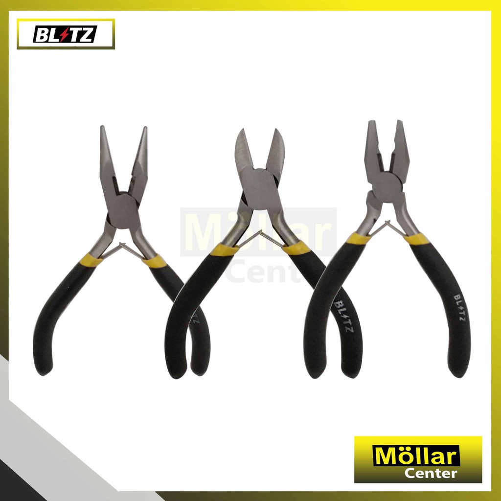 Tang Knip Mini BLITZ 4,5in - Tang Potong Kabel Kecil 4,5 in - Small Side Cutting Plier 4,5" 41/2 ...