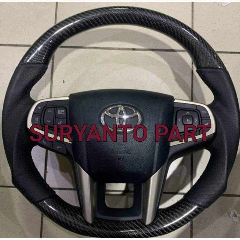 Jual Stir Steer Carbon Kevlar Komplit Toyota Innova Reborn Original ...