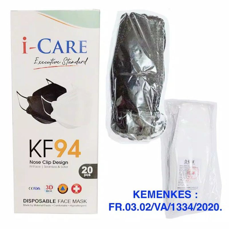 MASKER KF94 / MASKER KF94 I CARE / MEDICAL GRADE / IZIN KEMENKES RI ...