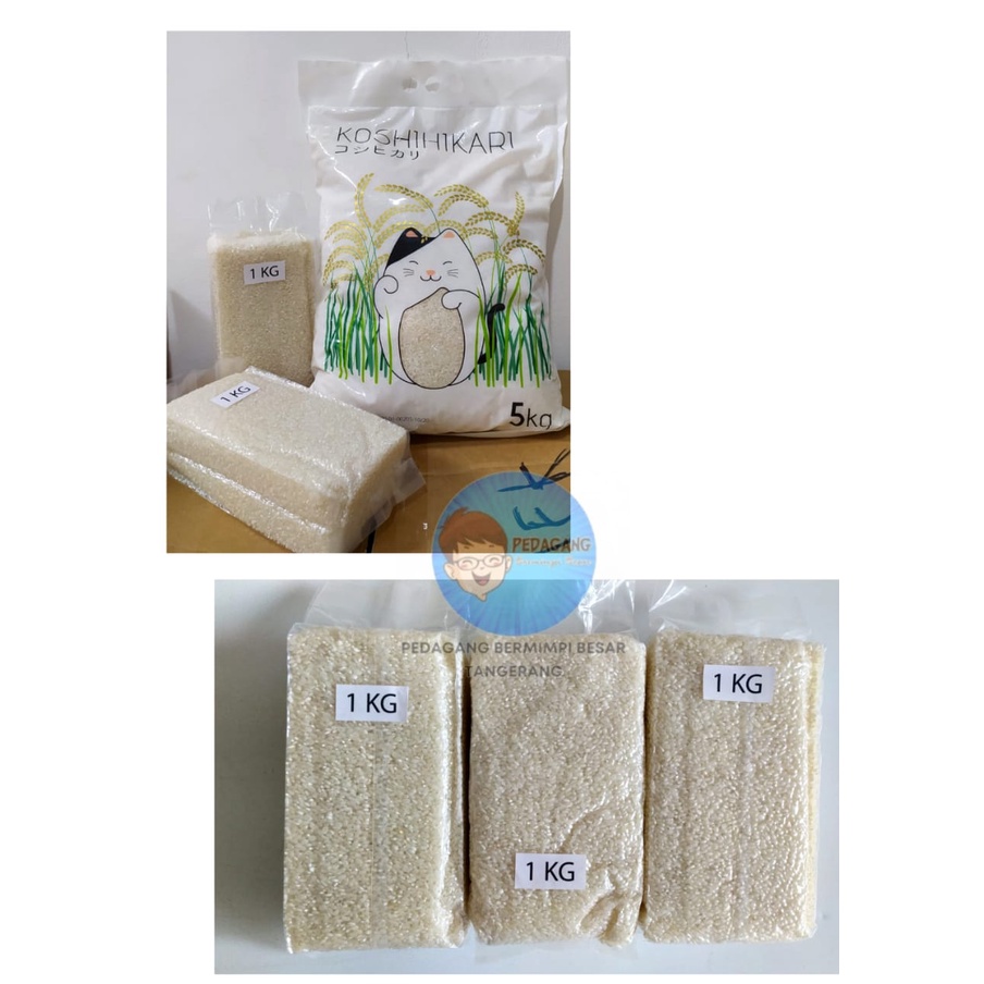 Jual BERAS JEPANG JAPONICA BERAS KOSHIHIKARI 1KG | Shopee Indonesia