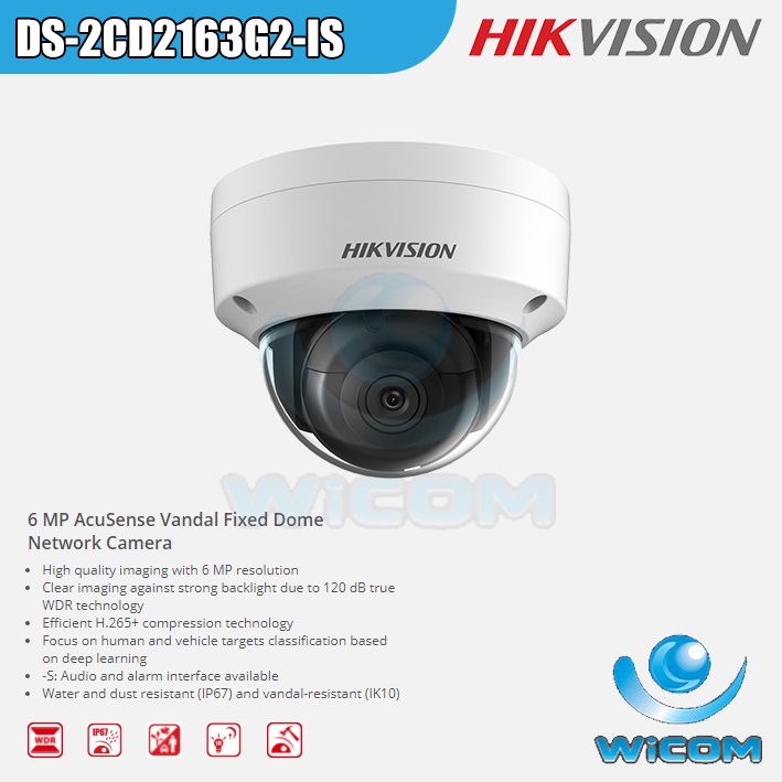 Jual Hikvision IP CAMERA 6MP DS-2CD2163G2-IS CCTV | Shopee Indonesia