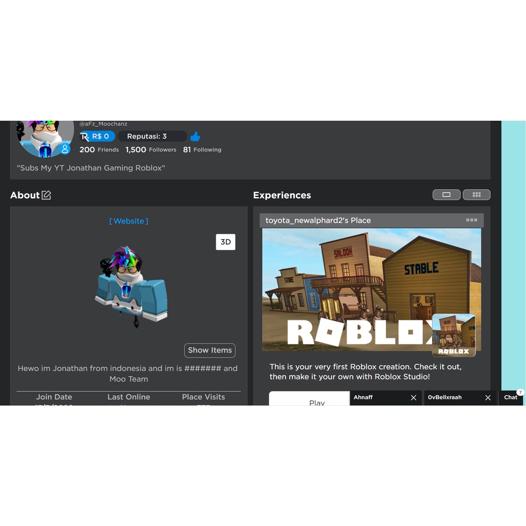 Jual Akun Roblox (Korblox) | Shopee Indonesia