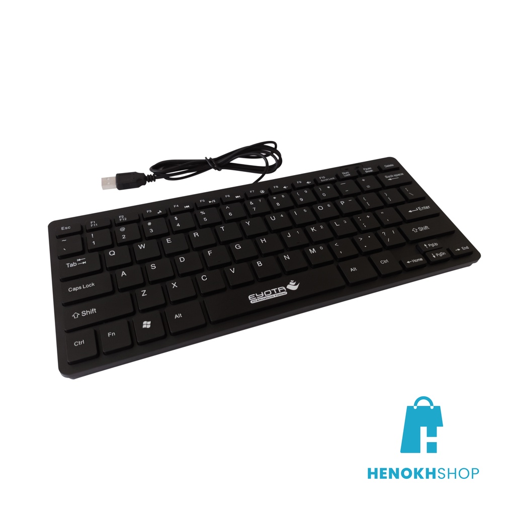 Jual Keyboard Mini EYOTA S5500 USB Slim Keyboard / Wired Mini Keyboard ...