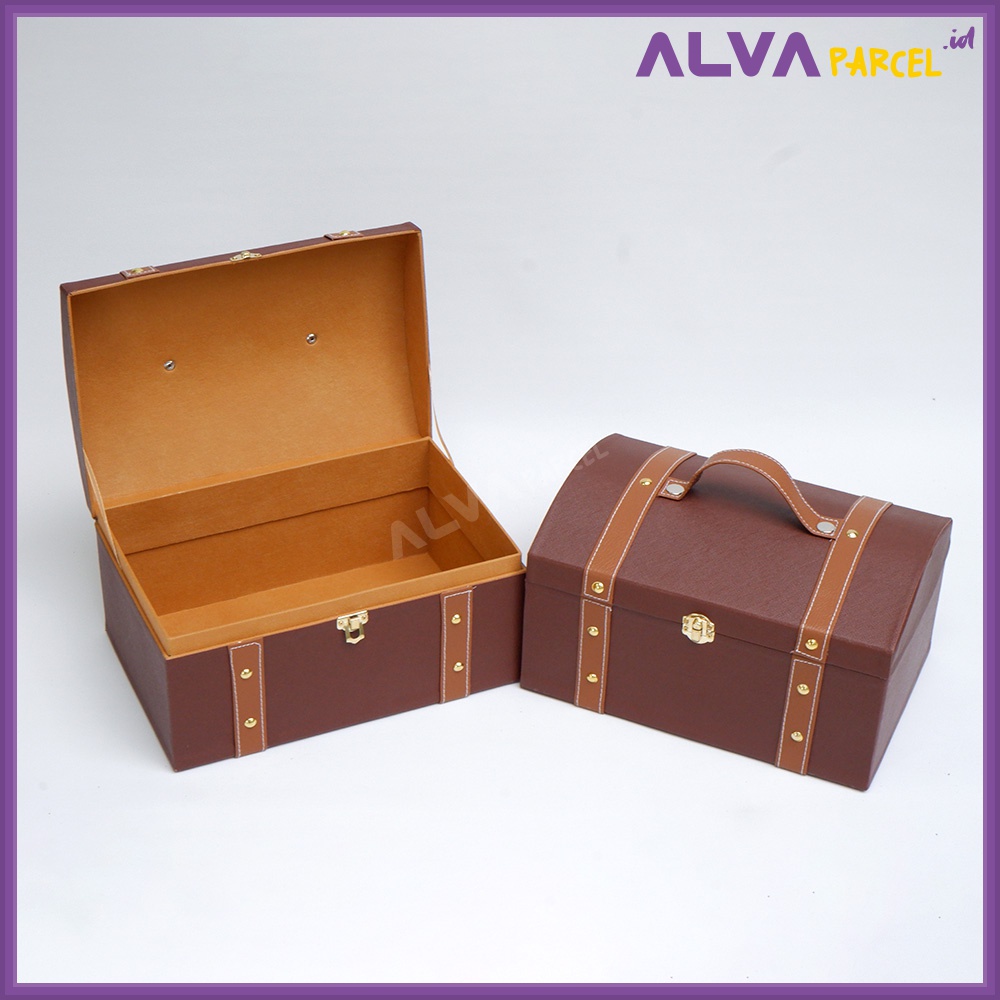 Jual Box Hampers Tempat bingkisan Eksklusif model Peti (Coklat ...