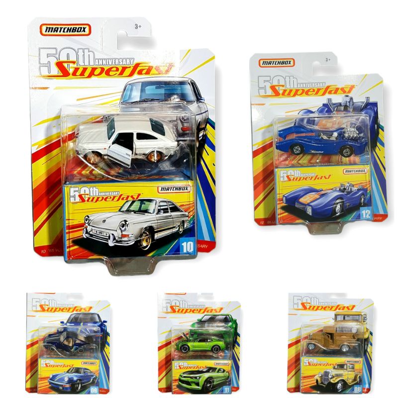 Jual Matchbox 50th anniversary superfast volkswagen blue shark porsche ...