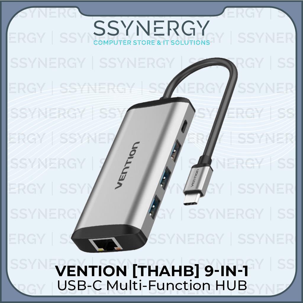 Jual VENTION USB Type C HUB Multiport USB 3.0 HDMI LAN SD TF PD ...
