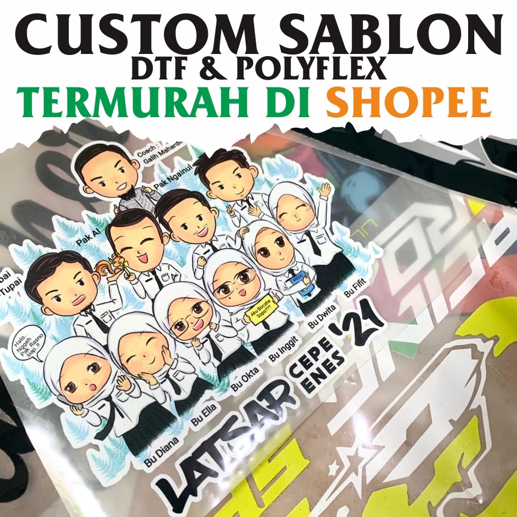 Jual Sablon Gambar / Sablon Foto Custom Satuan / Sablon DTF / Sablon ... Jual Sablon Gambar / Sablon Foto Custom Satuan / Sablon DTF / Sablon ...